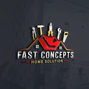 Home Repair Logo Design | Construction, Renovation (editable Files) - Etsy