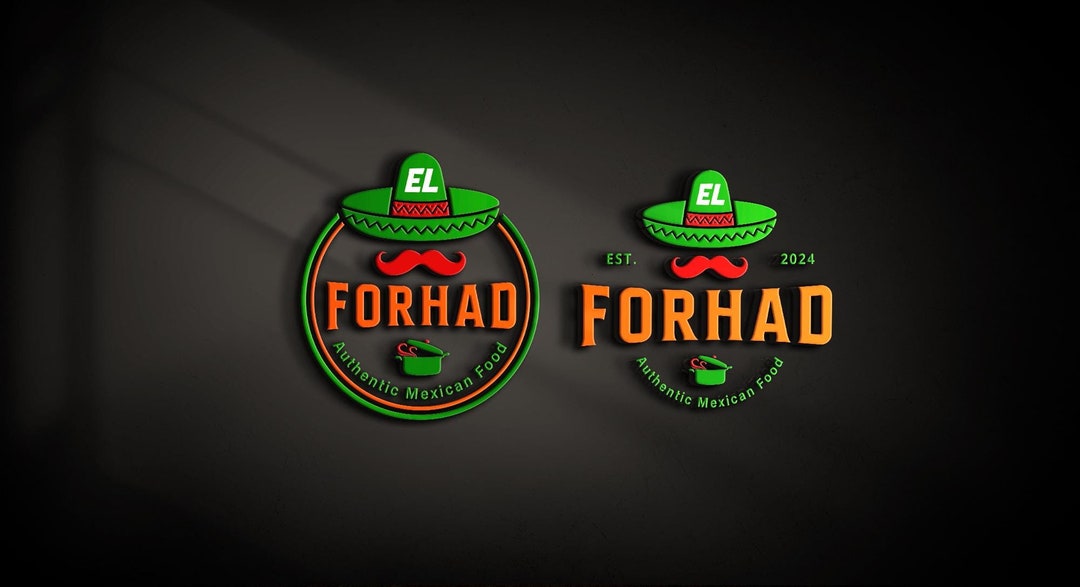 Custom Mexican Restaurant Logo Design: Food Branding - Etsy