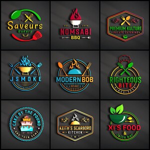 Custom Food Business Logo Design: Restaurant, Catering, Chef - Etsy