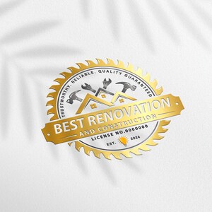 Home Remodeling Logo Design: Construction & Renovation (JPEG, PNG ...