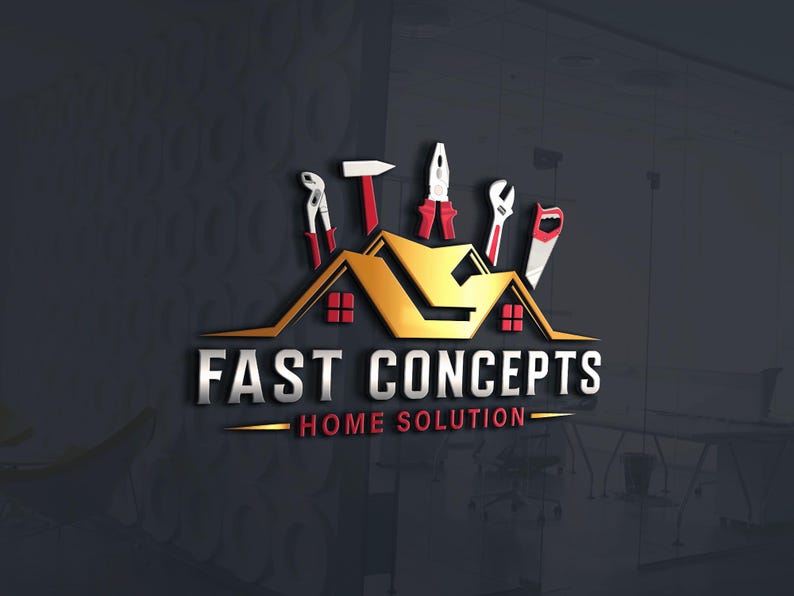 Home Repair Logo Design | Construction, Renovation (editable Files) - Etsy