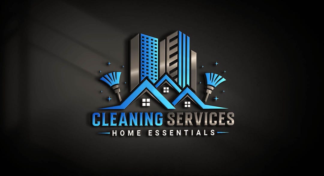 Editable Cleaning Services Logo: Real Estate, Home Builder Design - Etsy