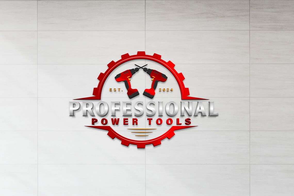 Professional Power Tools Logo Design: Construction & Renovation ...