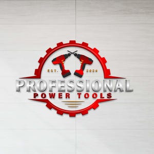 Construction Tools Logo, Electric Tools Logo, DIY Tools Logo Design ...