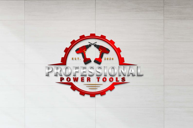 Construction Tools Logo, Electric Tools Logo, DIY Tools Logo Design ...