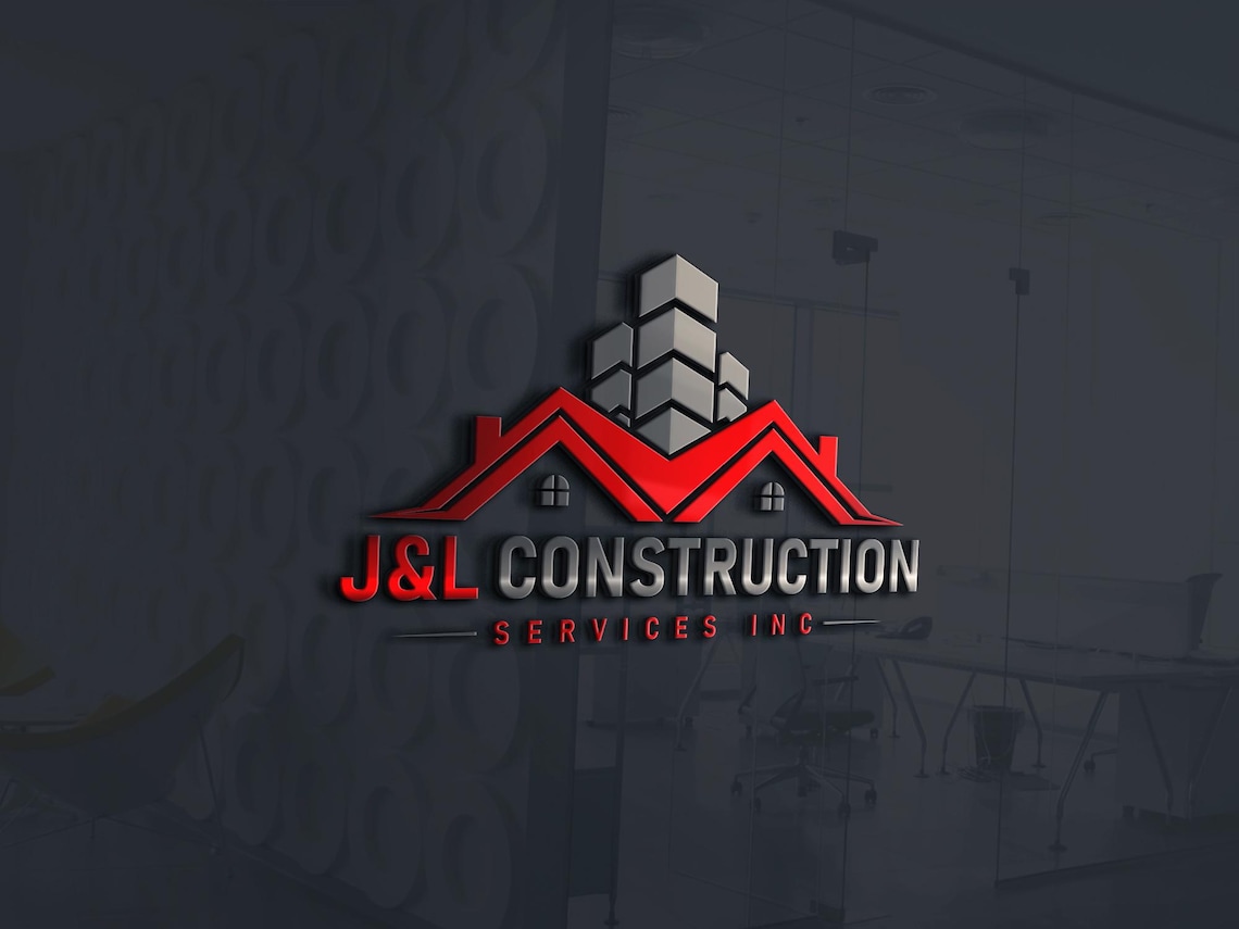 Custom Construction Logo Design: Building, Roofing, Contractor (JPEG ...