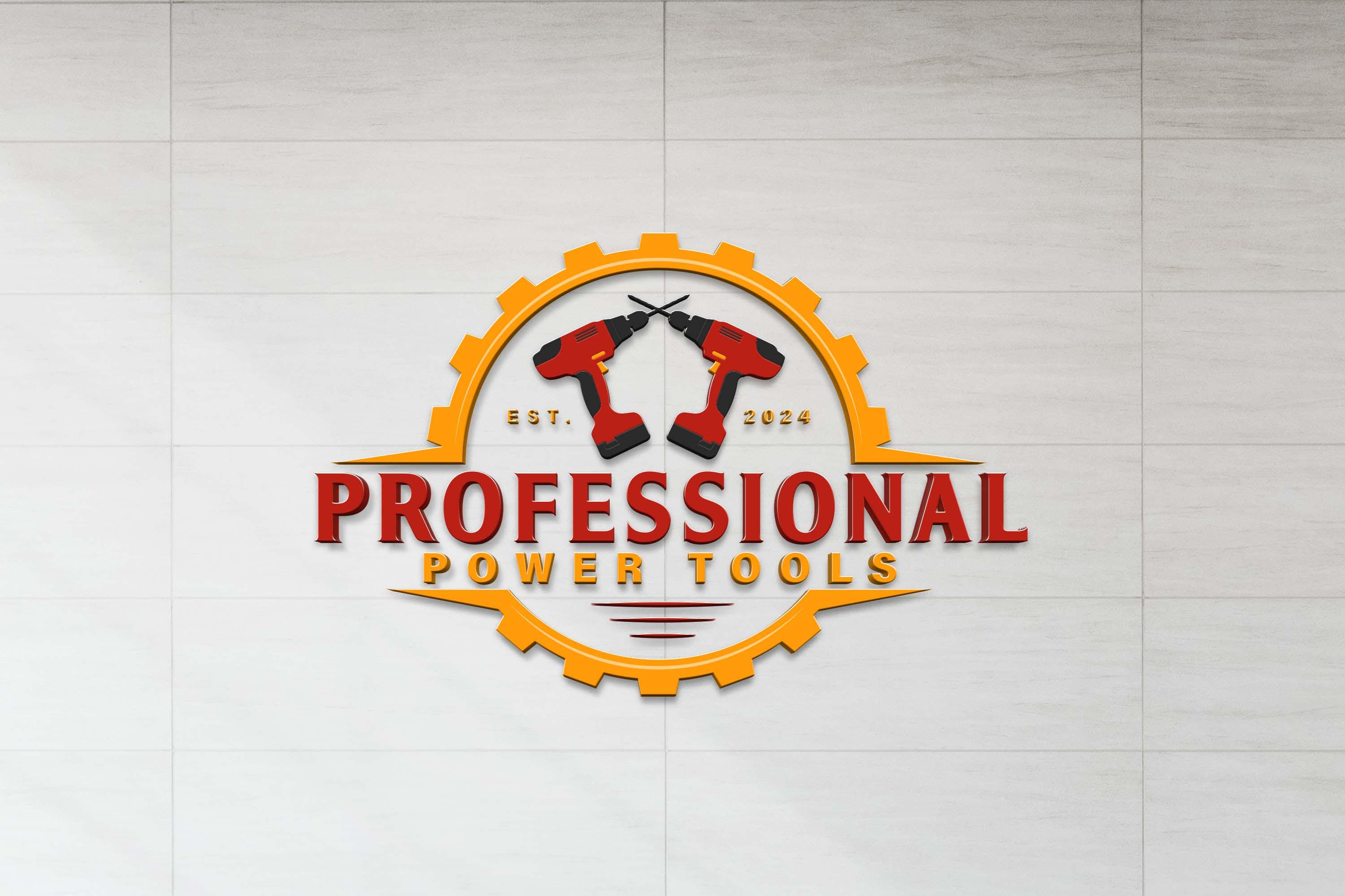 Construction Tools Logo, Electric Tools Logo, DIY Tools Logo Design, Handyman Logo, Power Tools ...