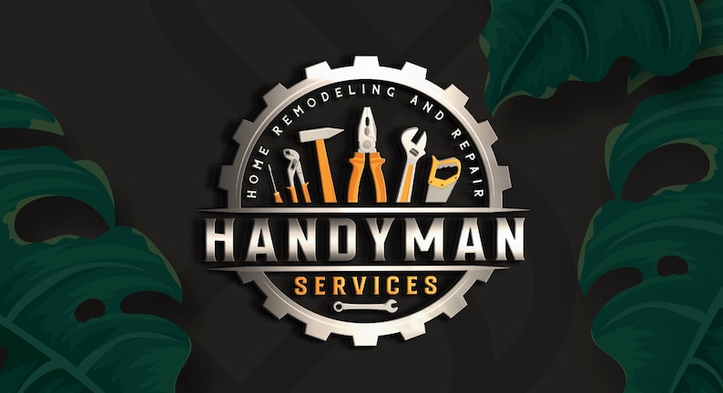 Handyman Services Logo | Construction Logo | Home Remodeling Repair ...