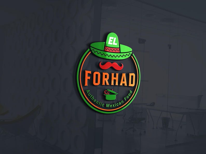 Custom Mexican Restaurant Logo Design: Food Branding - Etsy