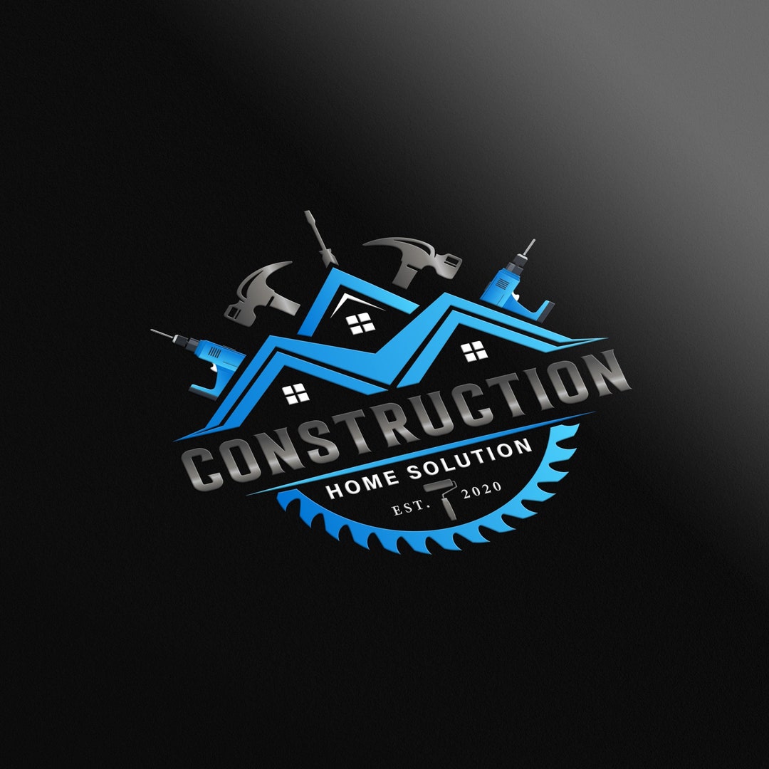 Custom Construction Company Logo | Handyman Logo | House Logo | House ...