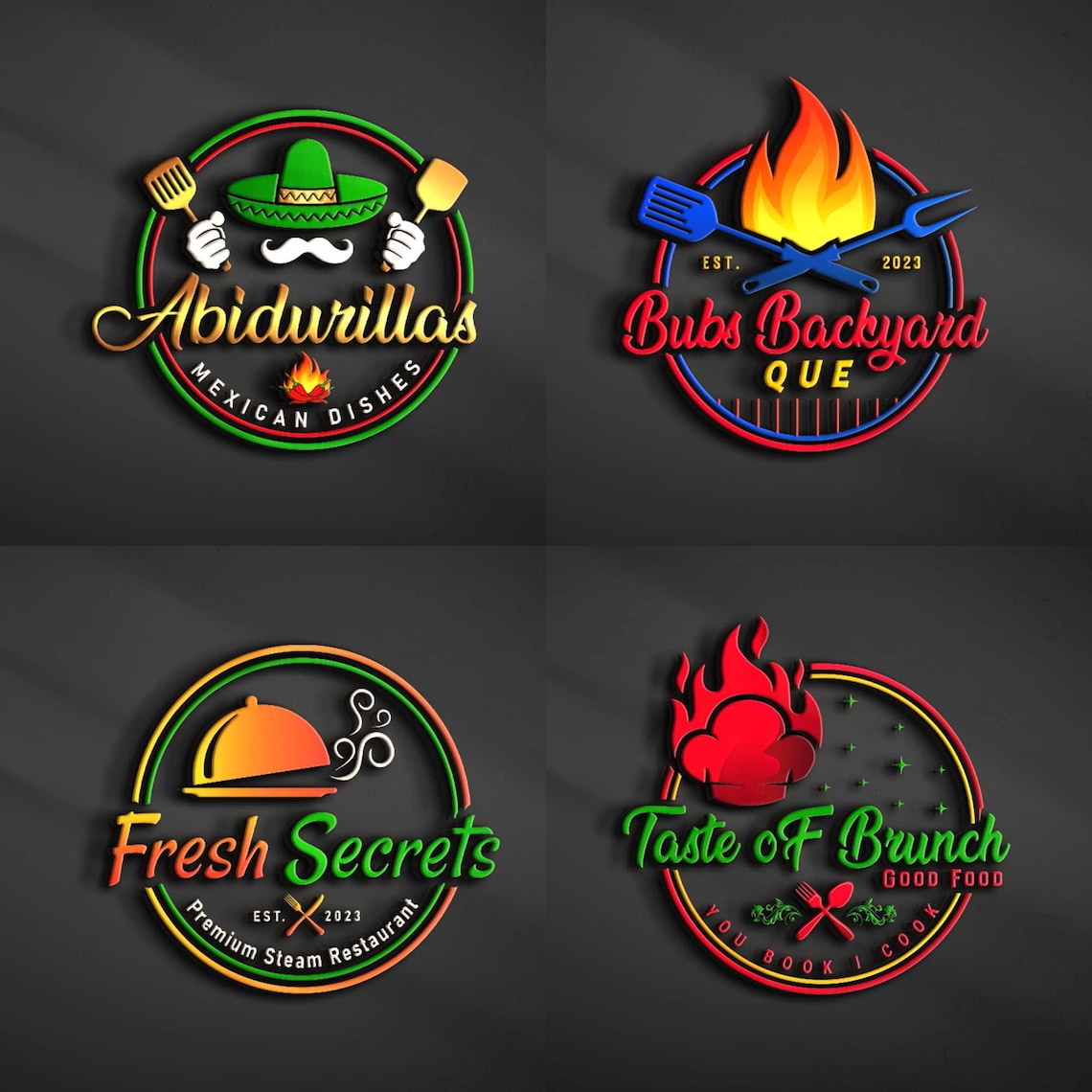 I Will Do Morden Logo Design for Restaurant, Catering, Kitchen, Cuisine ...