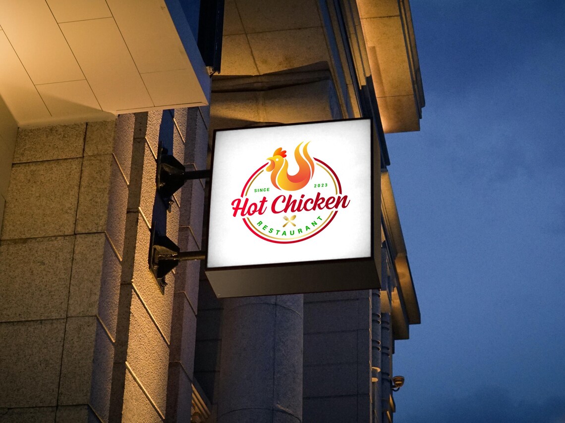 Chicken Restaurant Logo Design: Fast Food Branding - Etsy