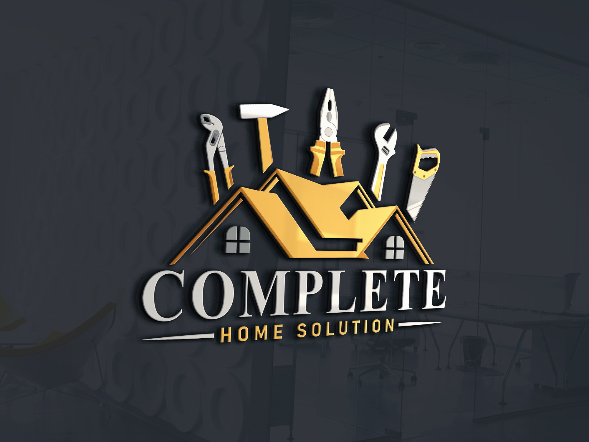 Home Solution Logo Home Remodeling Logo House Repair Logo Home ...