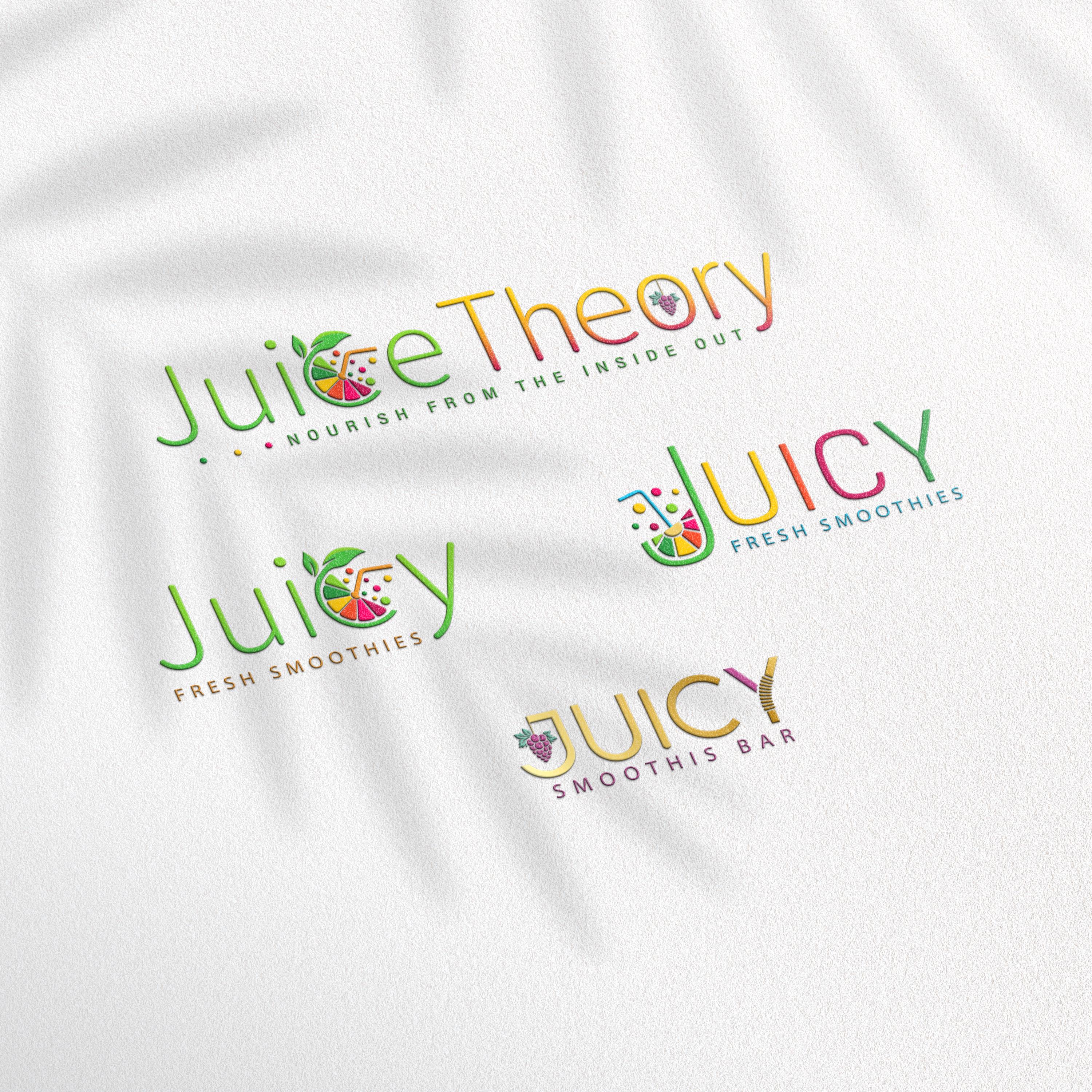 Minimalist Juice Logo, Fruit Juice Logo Design, Healthy Drink Logo ...