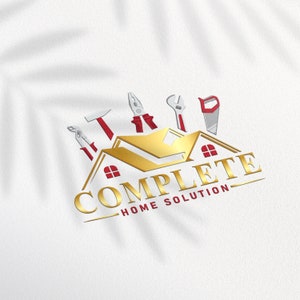 Home Solution Logo Design: Construction & Remodeling (vector Files) - Etsy