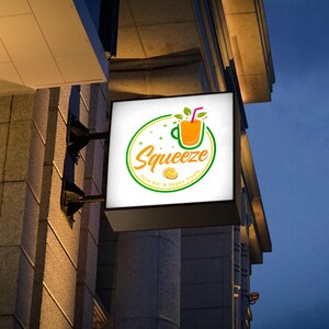 Juice Logo Design, Smoothie Logo Design, Organic Juice Logo, Custom ...