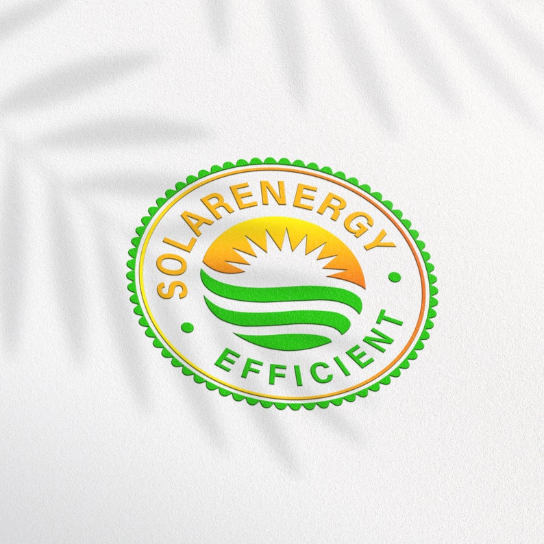 Custom Solar Energy Logo Design: Eco Electrical Branding - Etsy