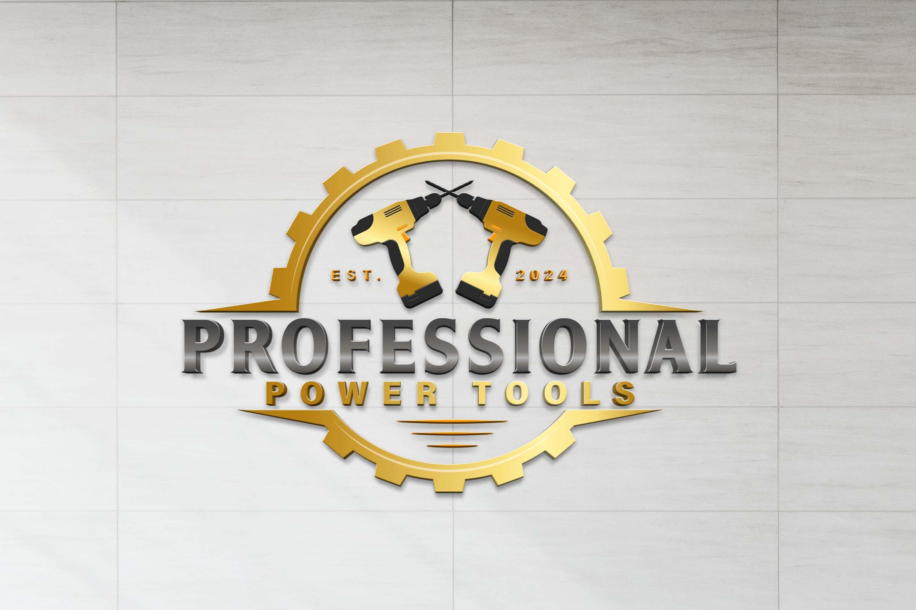 Construction Tools Logo, Electric Tools Logo, DIY Tools Logo Design ...