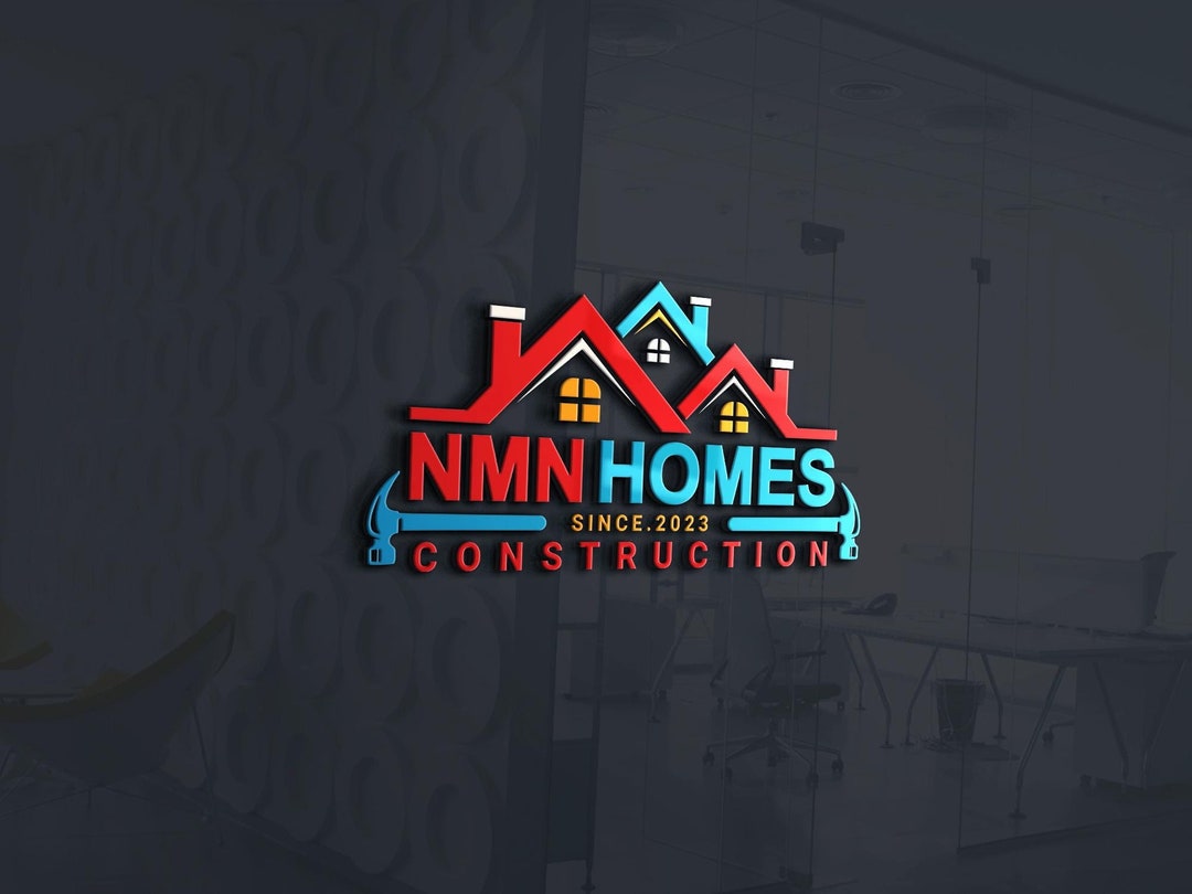 Colorful House Logo | House Construction Logo | Builder Logo ...