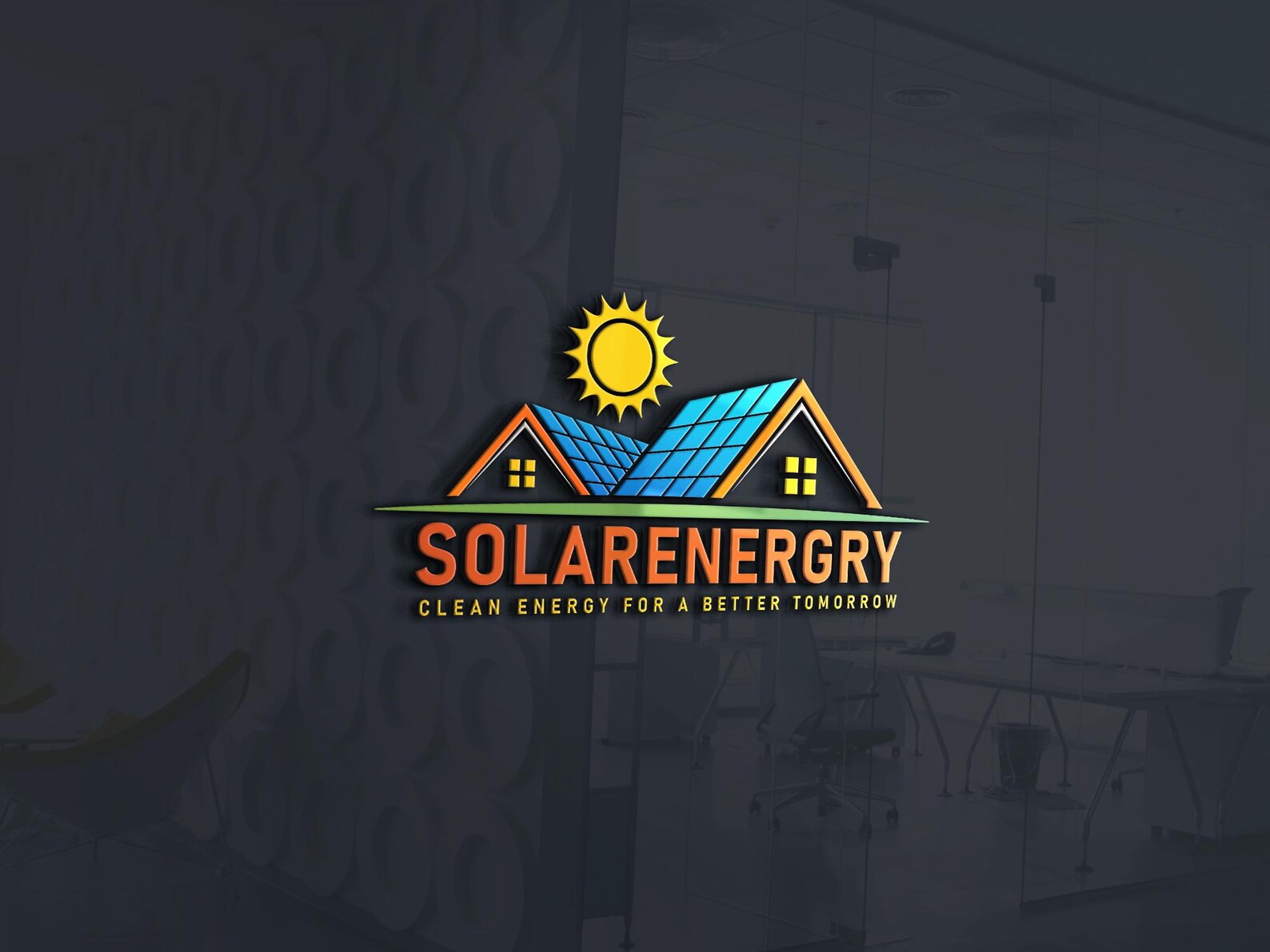 Photovoltaics Logo, Solar Panel Logo, Solar Energy Logo, Solar Power ...
