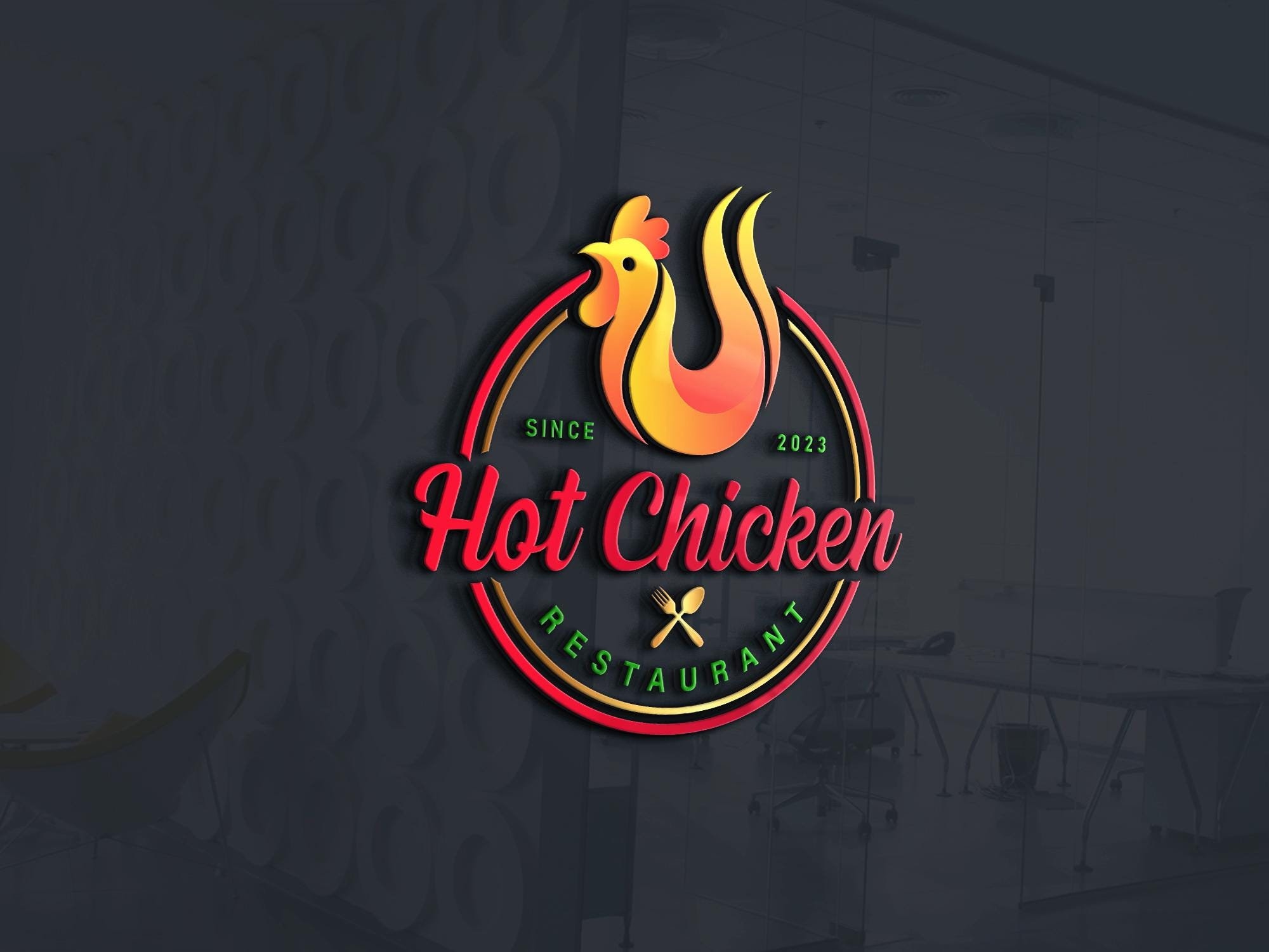 Chicken Restaurant Logo Design: Fast Food Branding - Etsy
