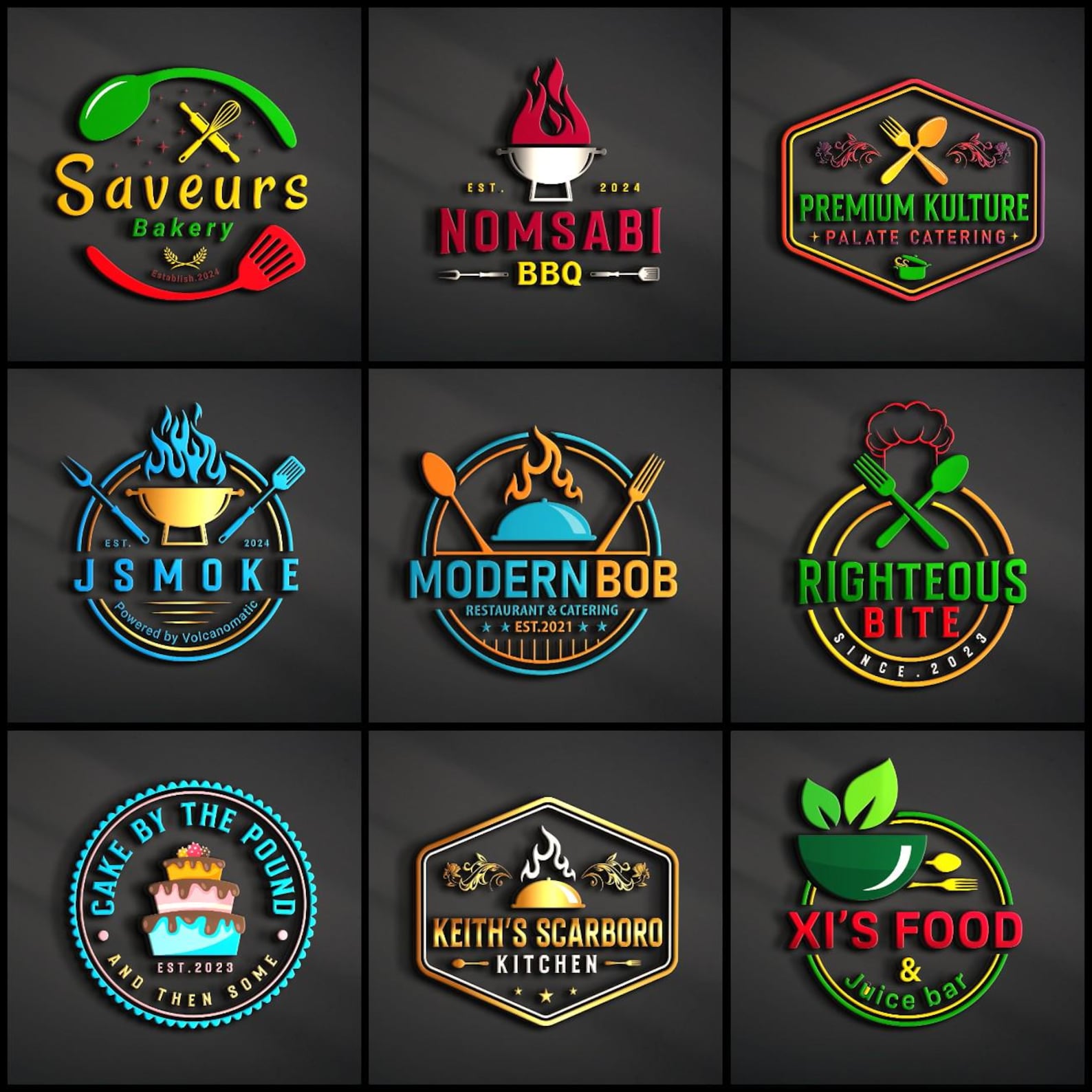 Custom Restaurant Logo Design: Food Brand Identity - Etsy