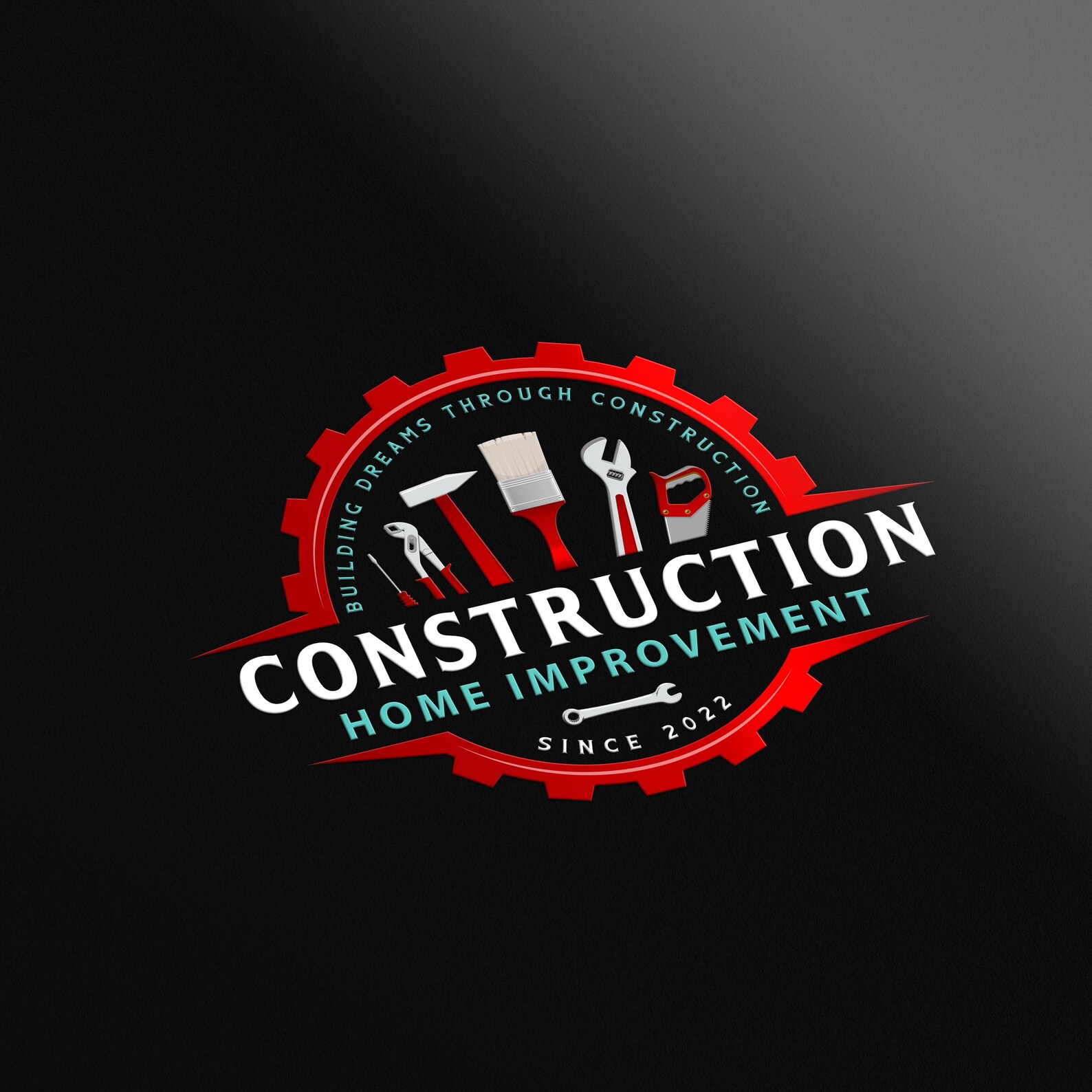 Professional Custom 3D Construction & Handyman Business Logo Design ...