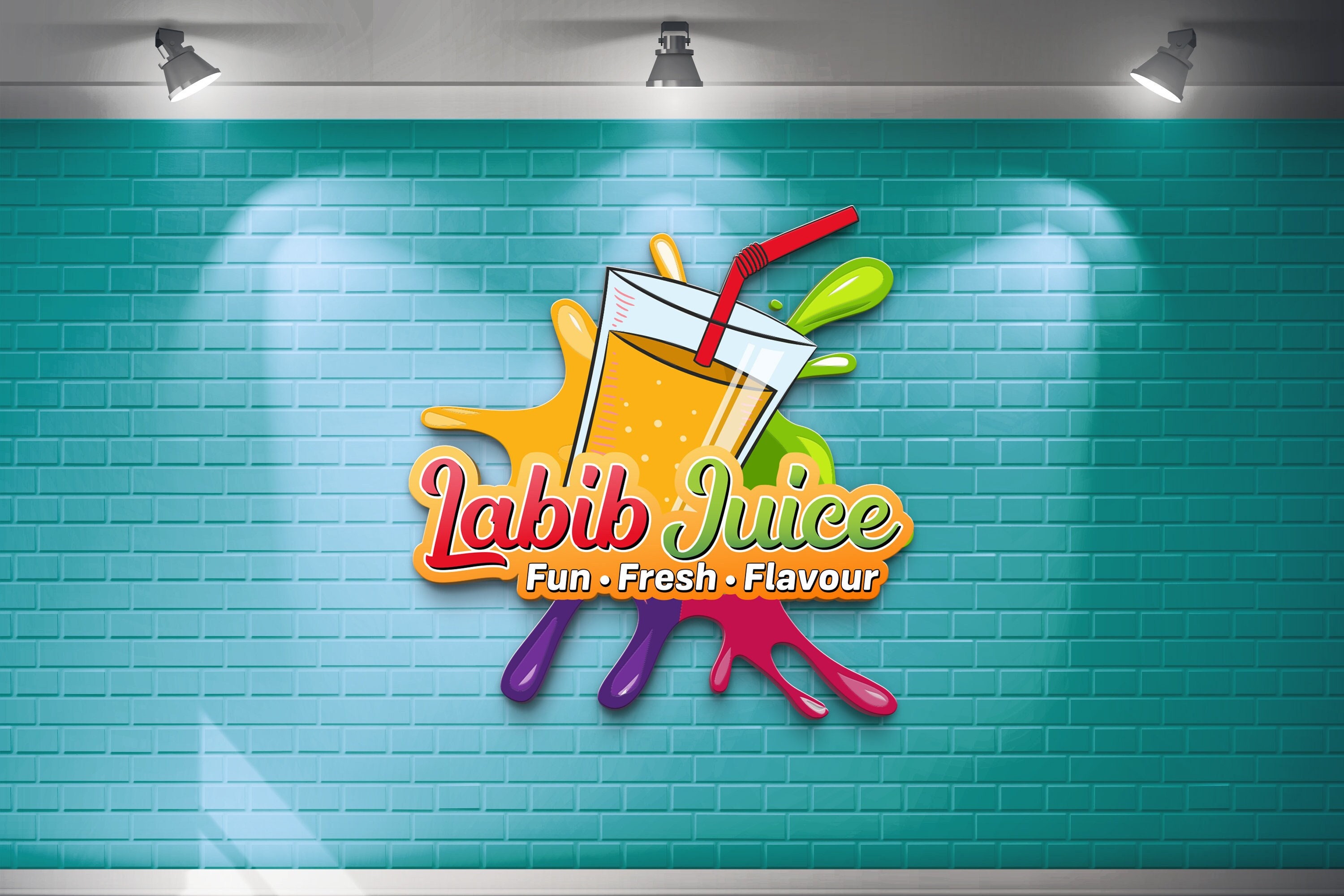Juice Logo | Restaurant Logo | Vegan Juice | Natural Juice | Fruit ...