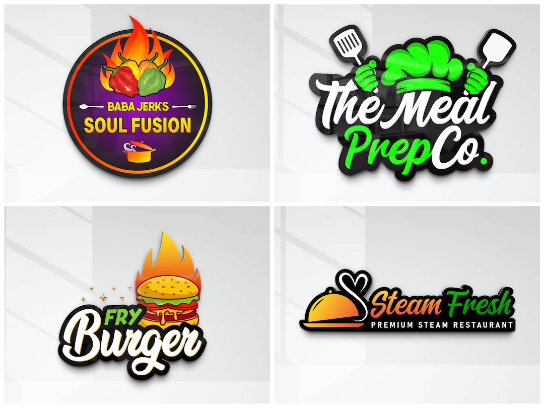 Custom Restaurant Logo Design: Professional Food & Beverage Branding - Etsy