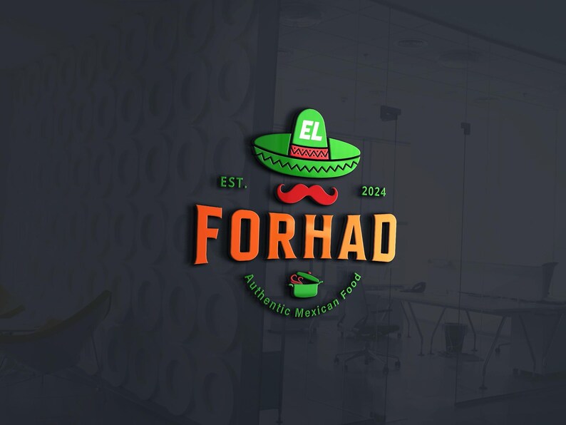Custom Mexican Restaurant Logo Design: Food Branding - Etsy