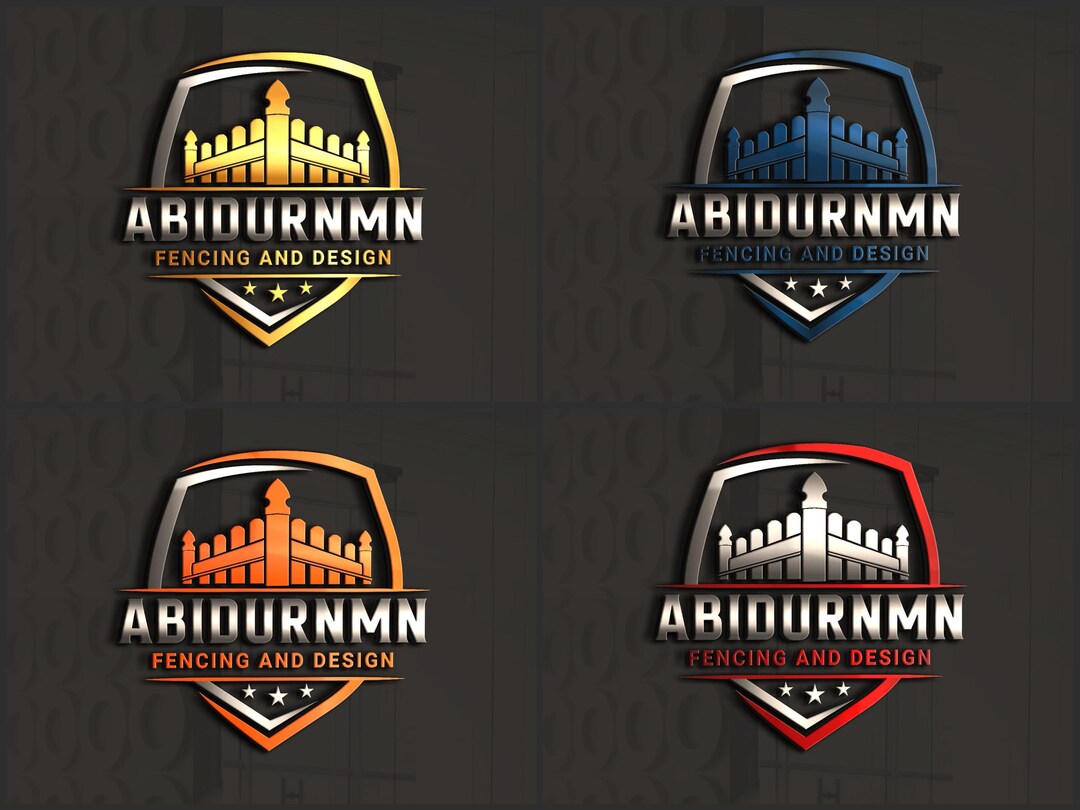 Modern Fence Logo, Fence Contractor Logo, Fence Builder Logo, Creative ...