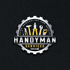 Handyman Services Logo | Construction Logo | Home Remodeling Repair ...