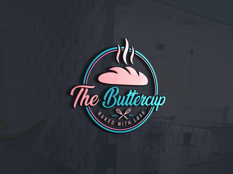 Custom Bakery Logo Design: Cake, Cupcake, Bread - Etsy