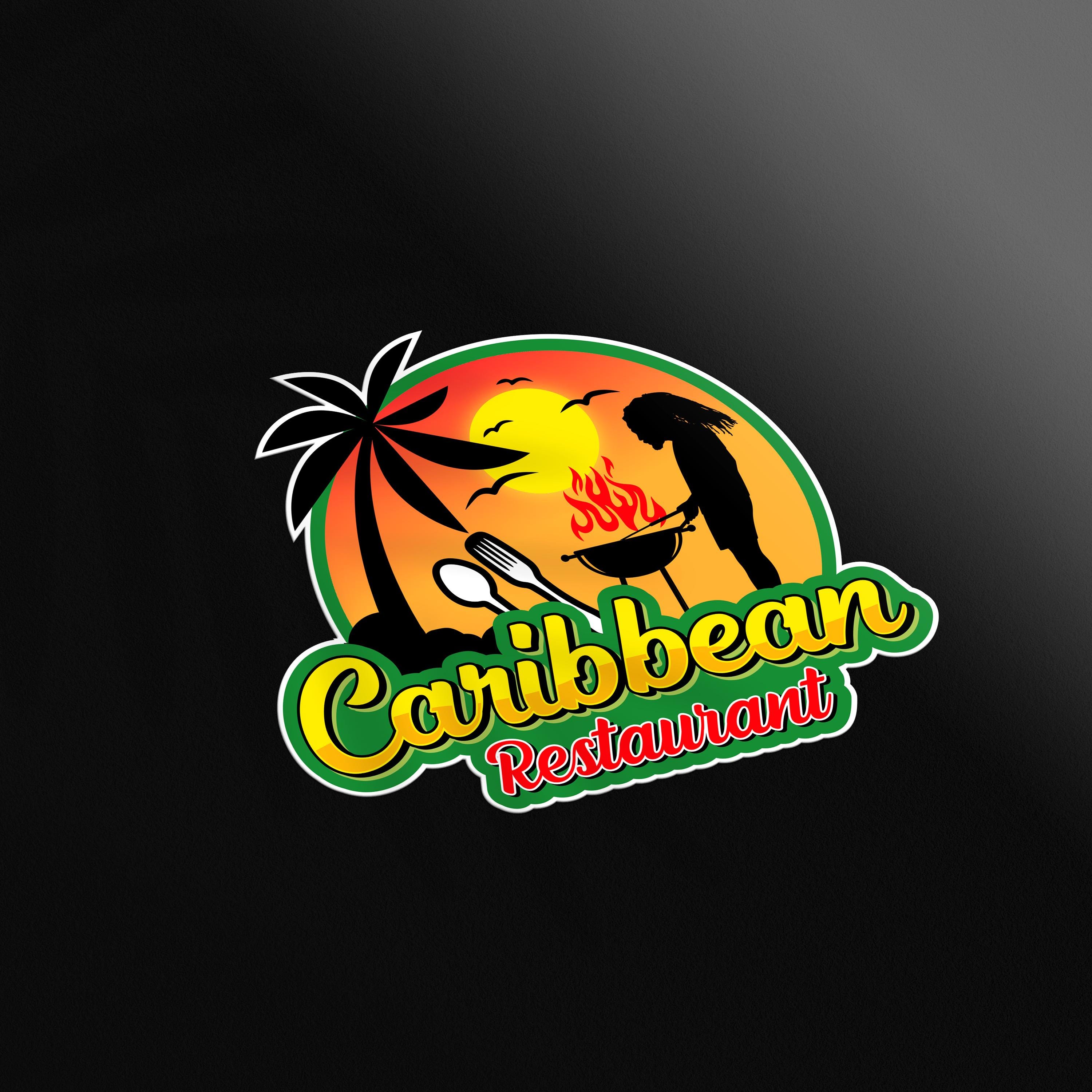 Custom Caribbean Restaurant Logo: Tropical Island Food Design - Etsy