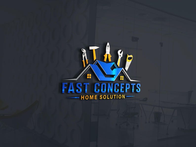 Home Repair Logo Design | Construction, Renovation (editable Files) - Etsy