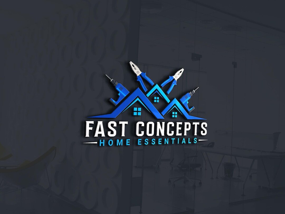 Custom Construction & Real Estate, Home Builders Business Company Logo ...