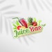 Modern Juice Shop Logo Design: Tropical Branding - Etsy