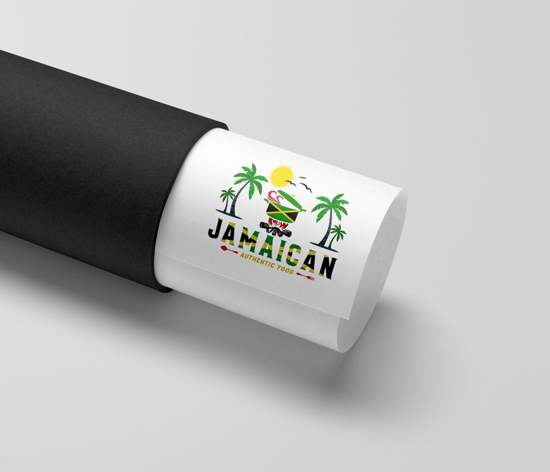 Caribbean Restaurant Logo for BBQ Grill Food Logo Kitchen Logo Catering ...