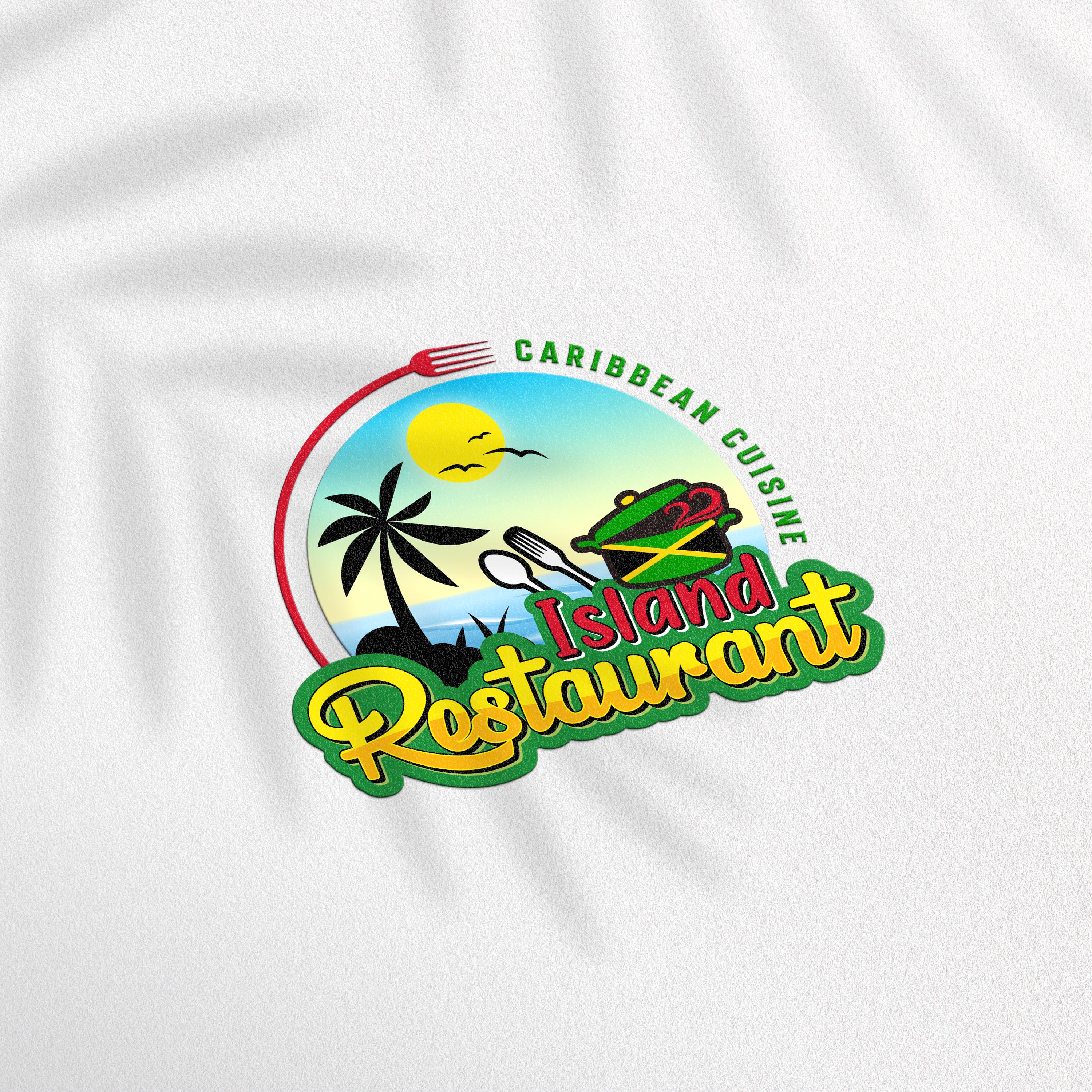 Custom Caribbean Restaurant Logo: Tropical Island Design - Etsy
