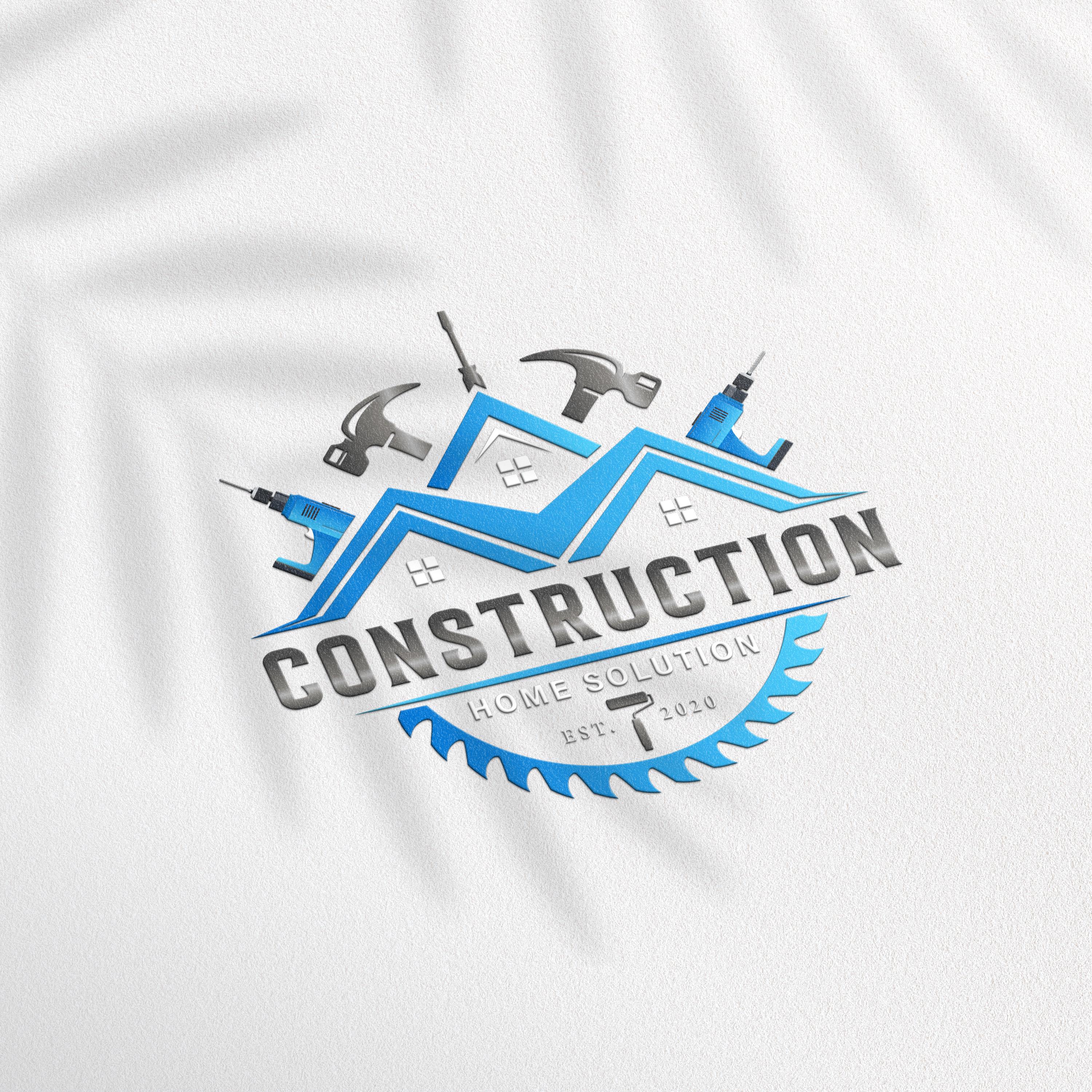 Custom Construction Company Logo | Handyman Logo | House Logo | House ...