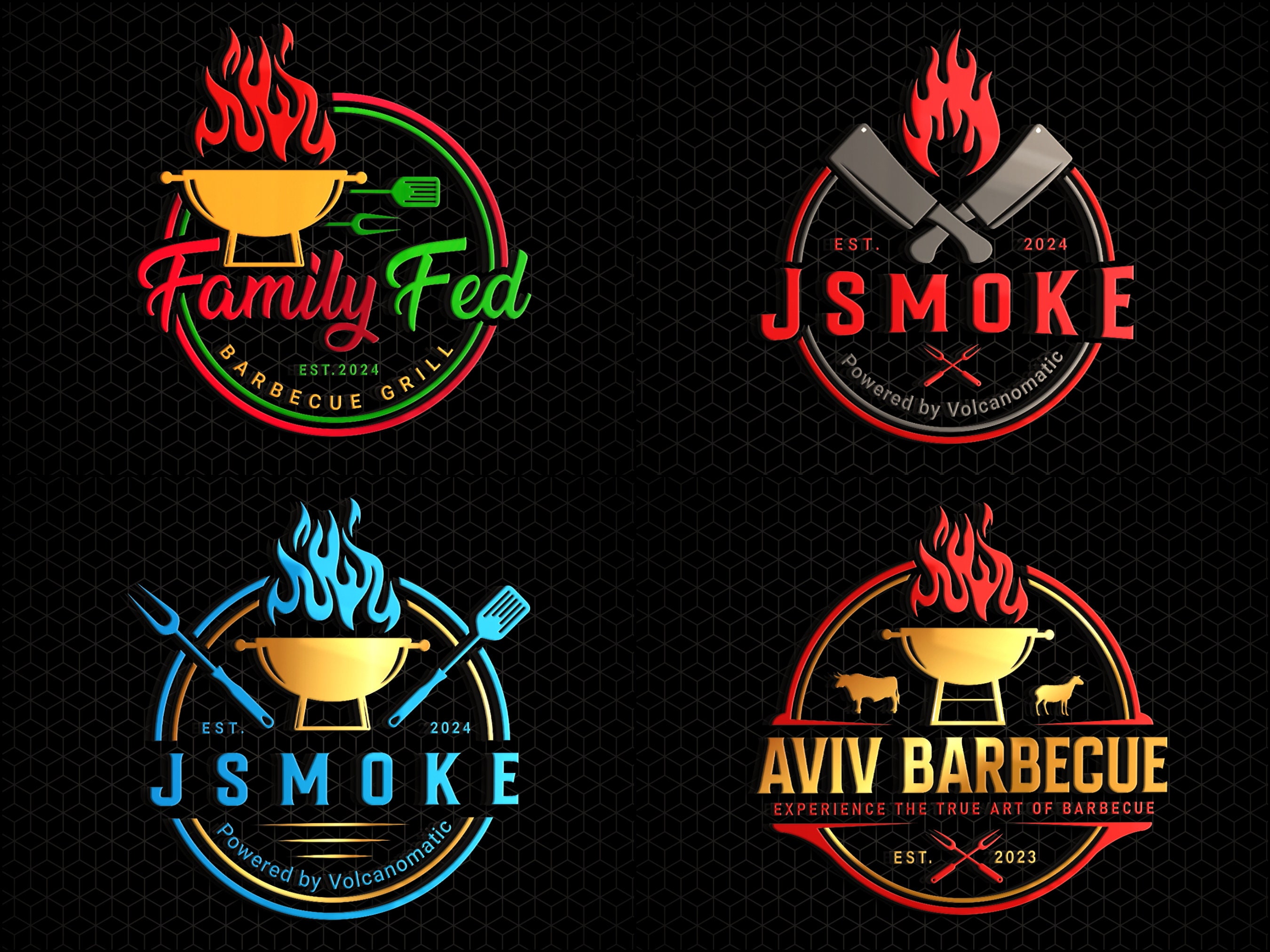 Barbecue Logo | BBQ Logo | Grill Logo | Kitchen Logo | Restaurant Logo ...