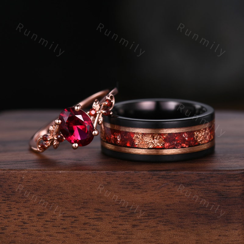 Tungsten Ruby Ring - Etsy