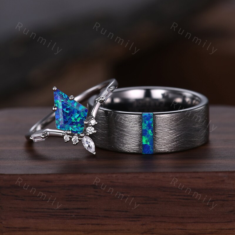 Opal Ring Set - Etsy