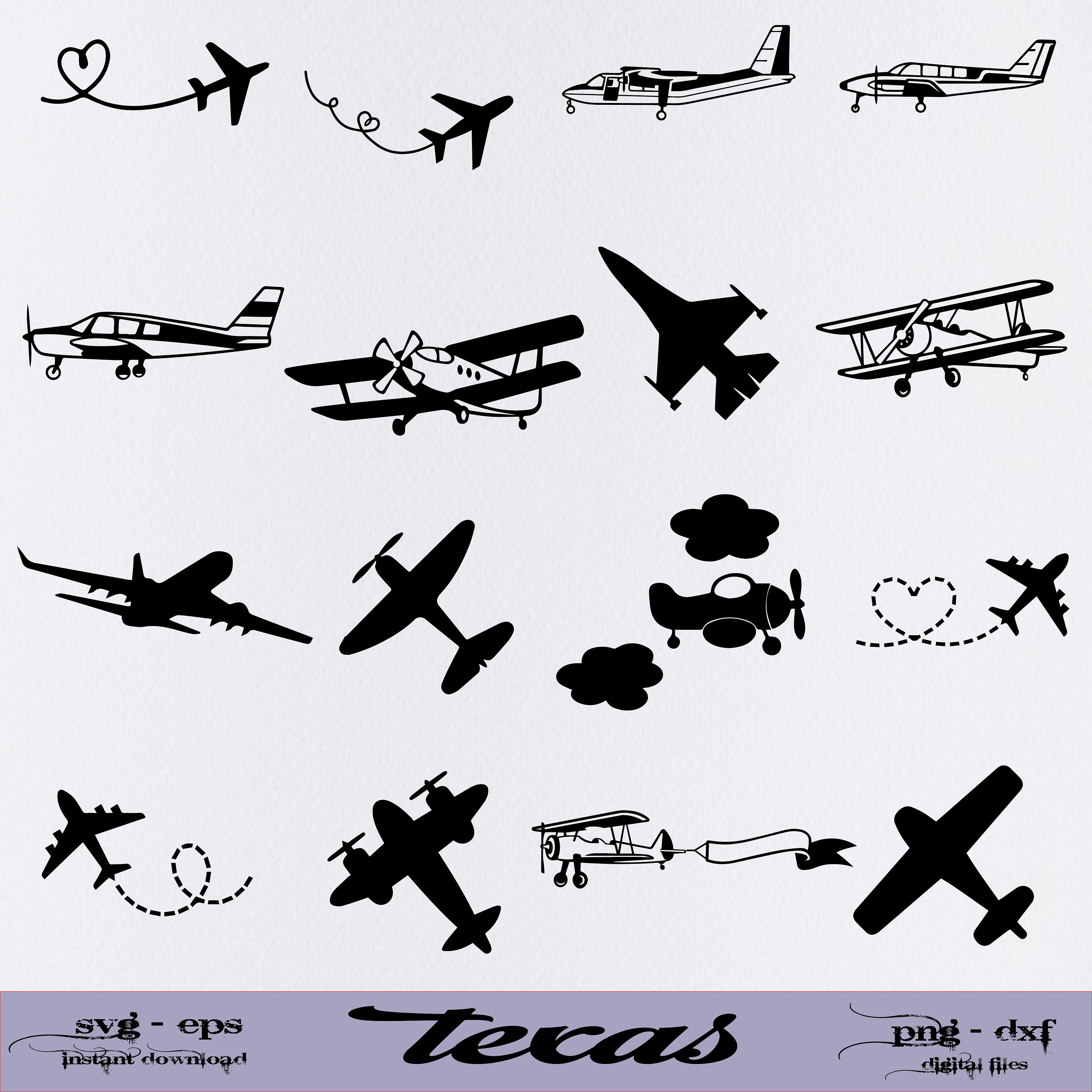 AIRPLANE SVG Bundle, AIRPLANE Svg Cut Files for Cricut, Military Plane ...