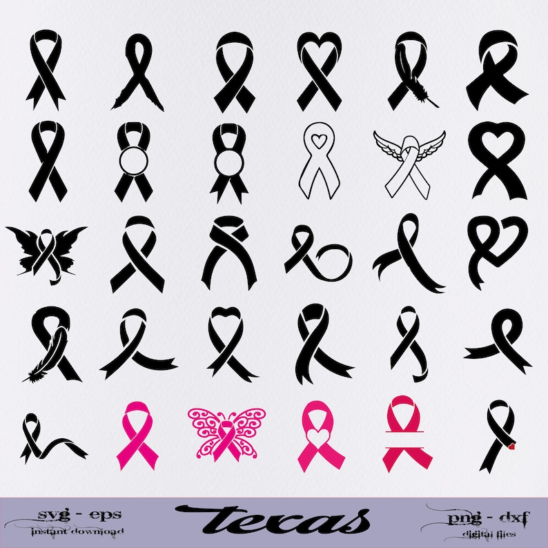 Awareness Ribbon Svg, Ribbon Vector, Cancer Awareness Ribbon Png, Pink ...