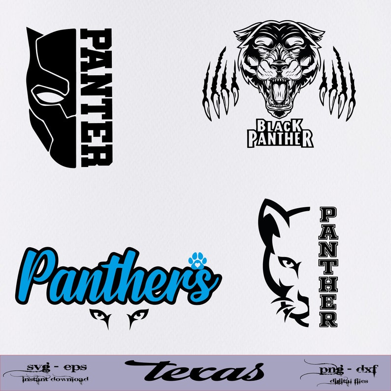 Panteras SVG, Pantera Negra SVG, Panteras, Pantera Silueta SVG, Garras ...