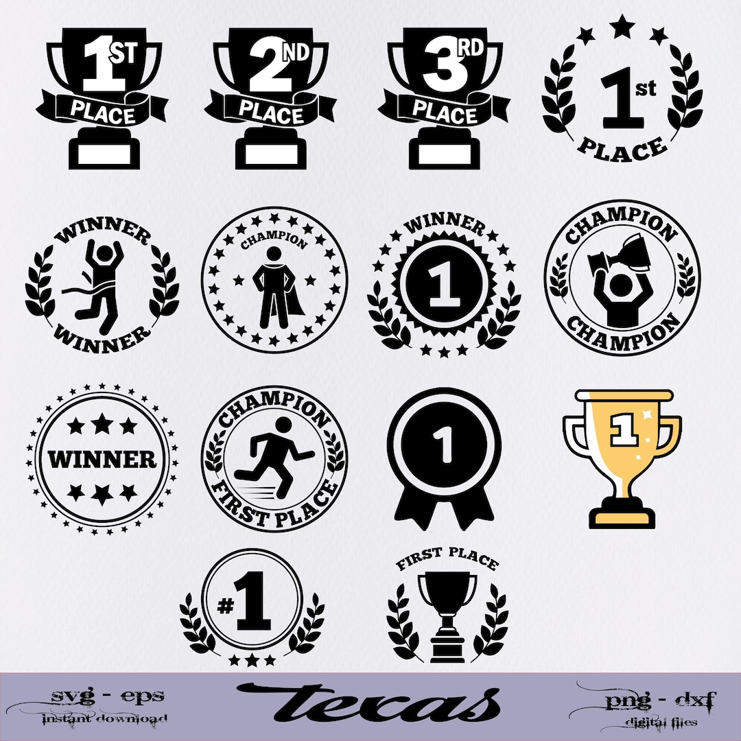 Trophy Svg, First Place Svg, First Position Svg, Winner Svg, Champion ...