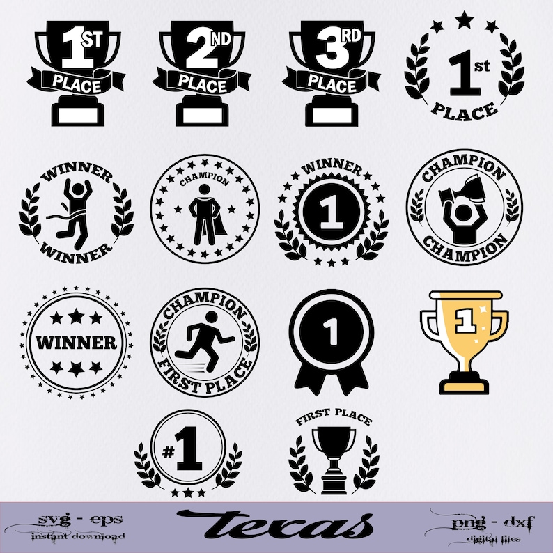 Trophy Svg, First Place Svg, First Position Svg, Winner Svg, Champion ...