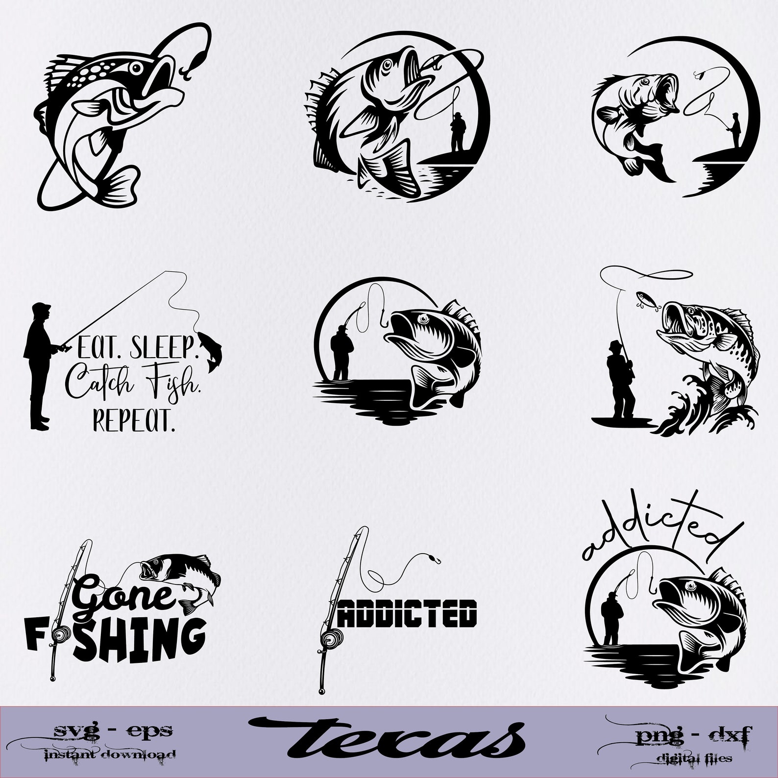 Bass Fishing Svg Fishing Svg Bass Fish Svg Bass Clipart Bass Vector ...