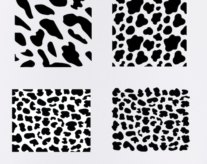 Cow Print, Cow Spots, Cow Print Pattern Instant Download SVG, PNG, EPS ...